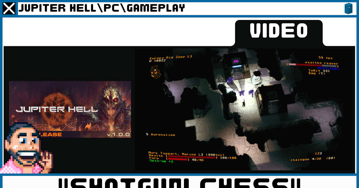 Jupiter Hell | PC | Gameplay | Ten-minute Taster | "Turn-Based Roguelike Doom Shotgun Chess ...