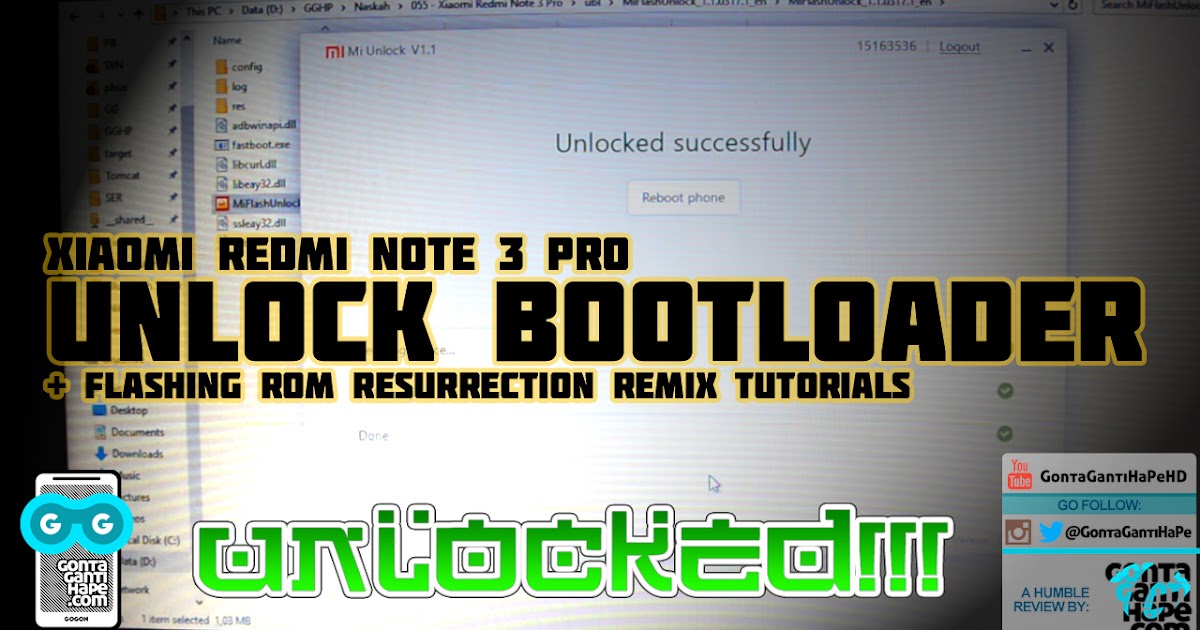 Tutorial Unlock Bootloader Xiaomi dan Flashing Resurrection Remix untuk ...