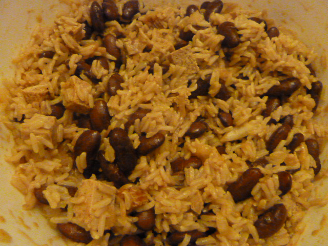 Cuisine sans souffrance: Salade au riz basmati, haricots rouges et tofu