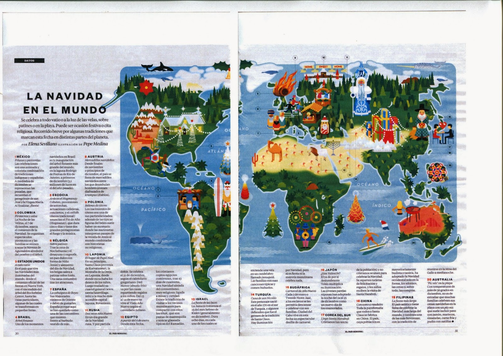 Hi from Habaneras: LA NAVIDAD EN EL MUNDO