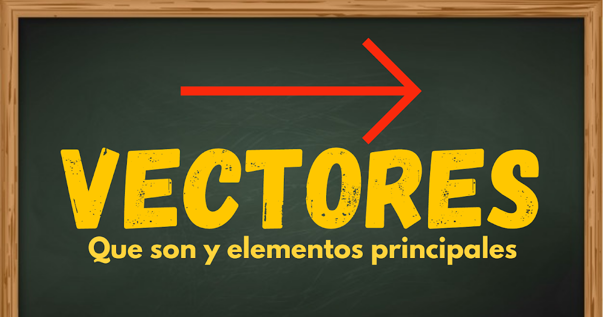 ¿Qué es un vector? y sus elementos principales
