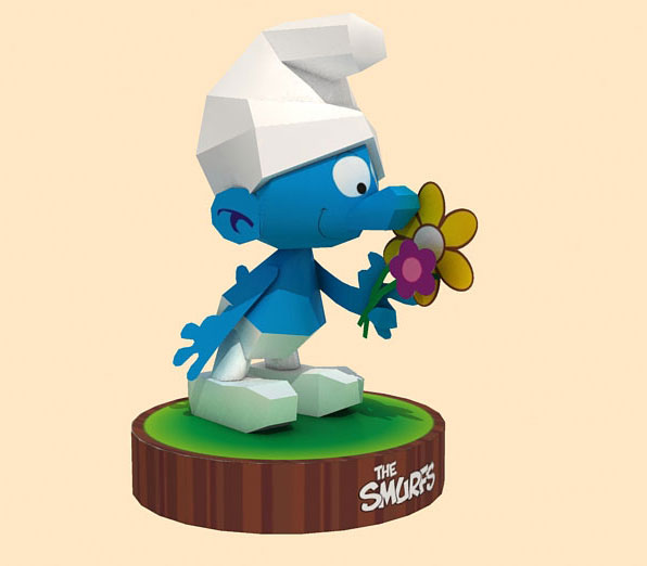 The Smurfs Paper craft Model - PAPEROX FREE PAPERCRAFT