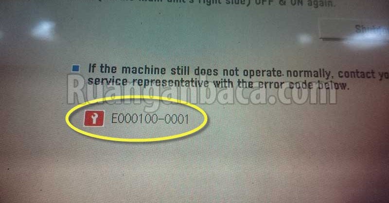 Memperbaiki Problem error E100 pada mesin fotocopy canon IR - ruanganbaca.com