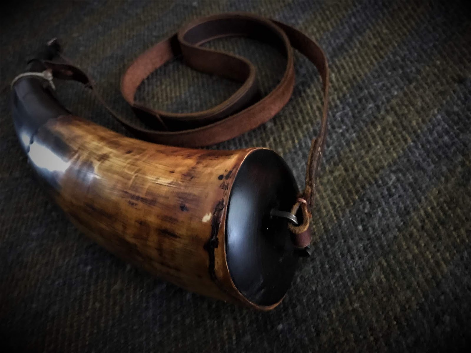 Leather from the Past: Large Powder Horn