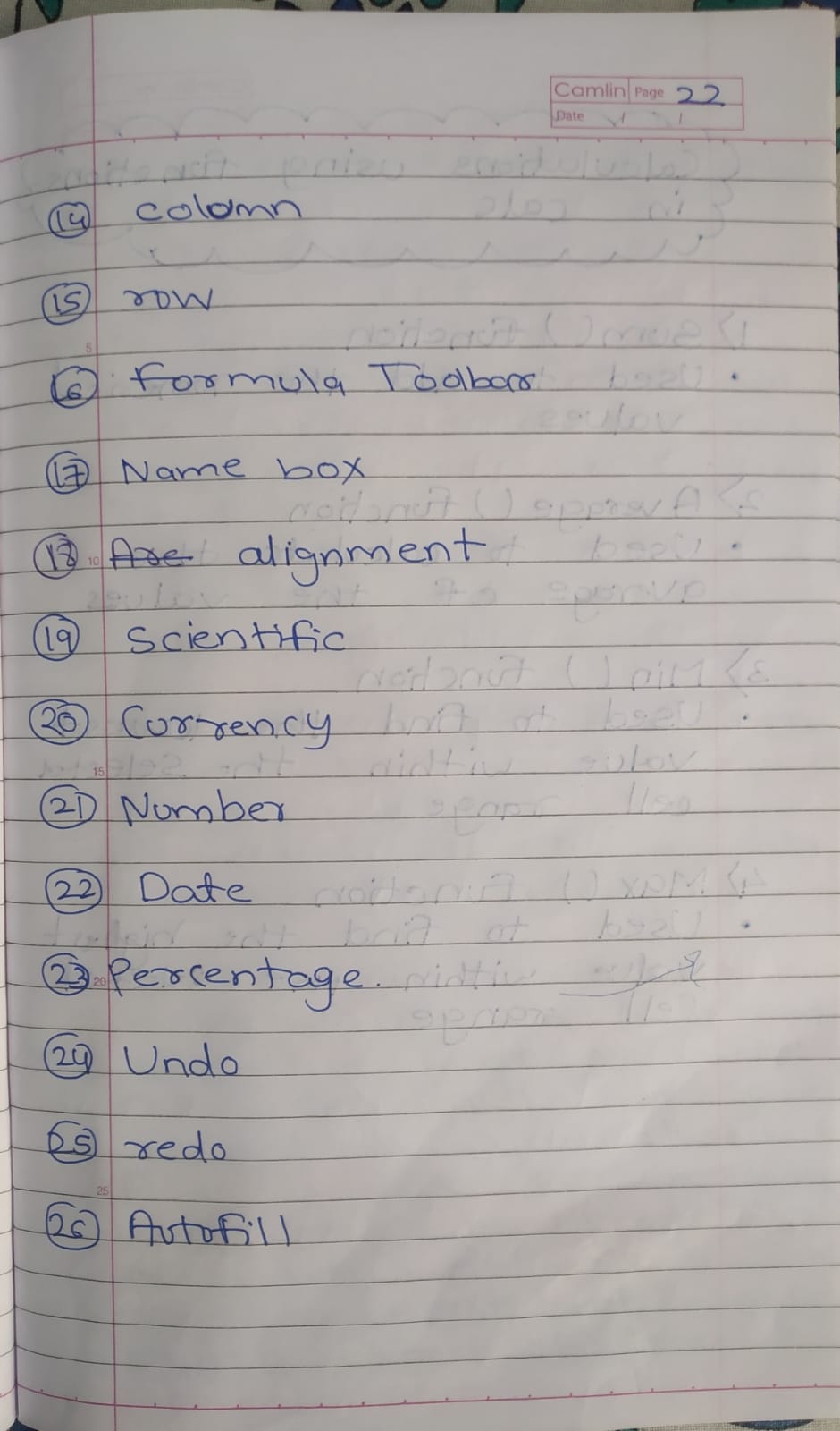 Ch 2 Introduction to Apache OpenOffice Calc. (Notebook work)