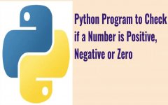 Python program to check if a given number is Positive or Negative or Zero-Simple steps