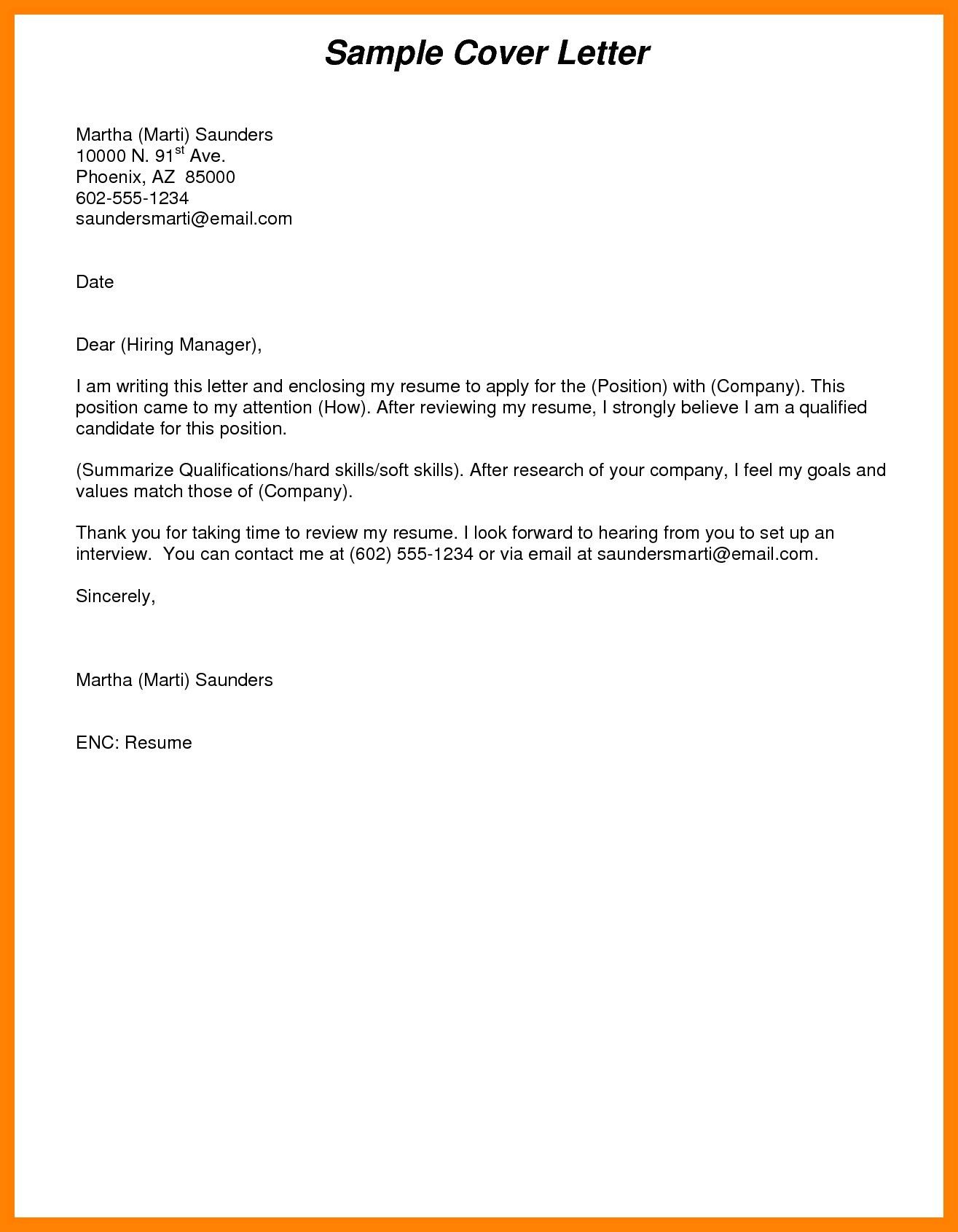Cover Letter By Email Sample Sample Letter cover-letter-by-email-sample-sample-letter