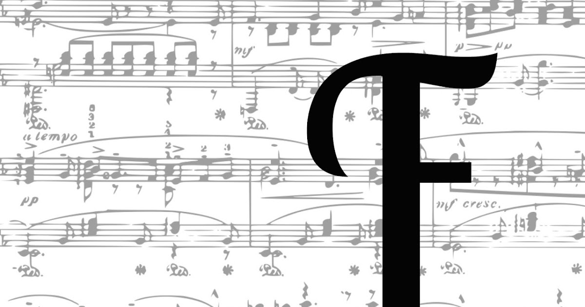 CJO Photo: Printable Initial Art: Musical F