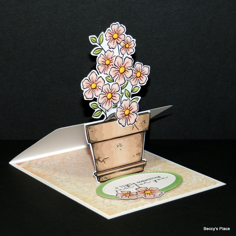 Beccy's Place: Tutorial - Flower Pot Easel Card