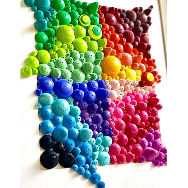 Vibrant Quilling Art by Dorsadaf Moinzad