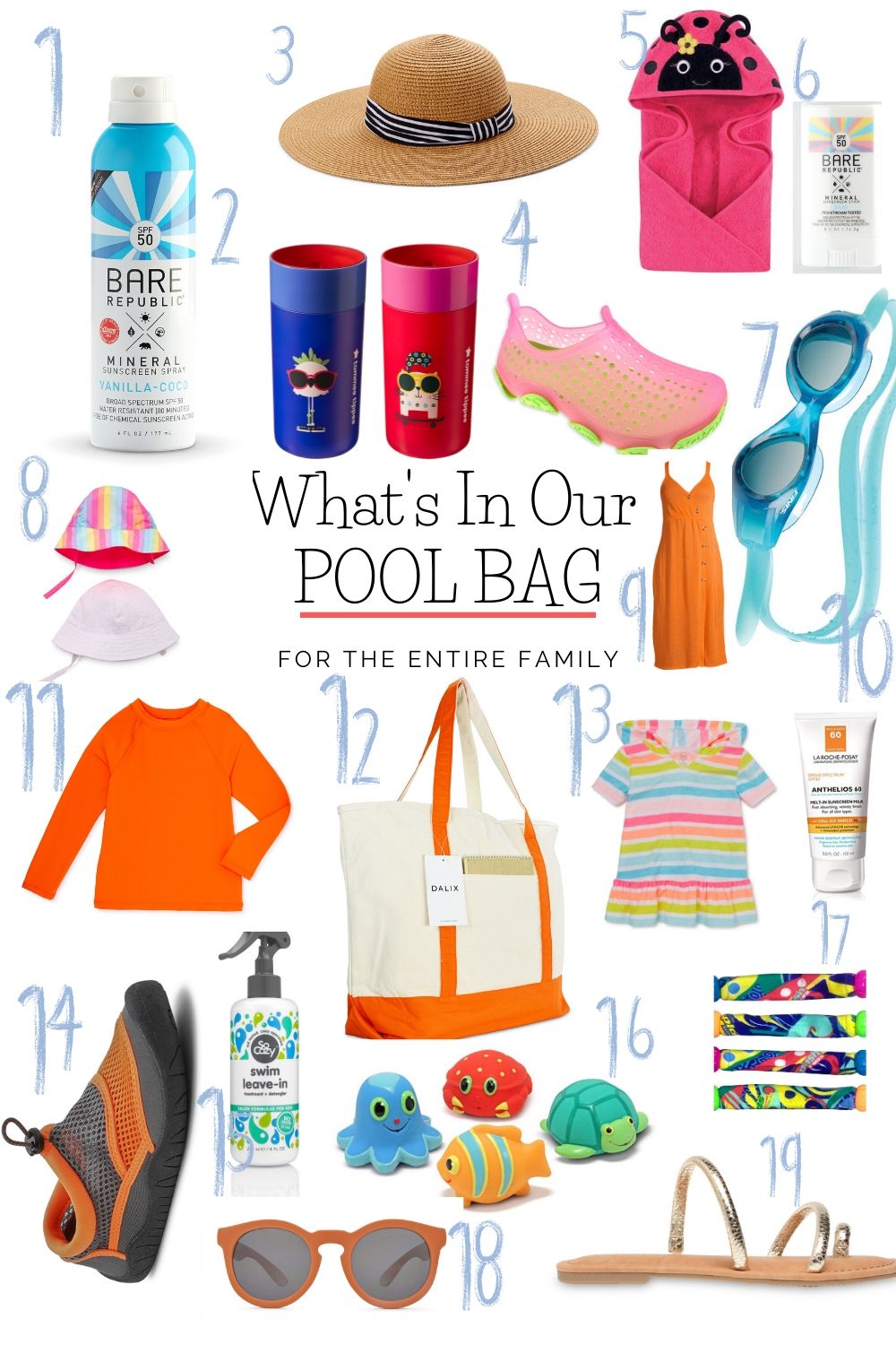 What's In Our Pool Bag - Olive and Tate