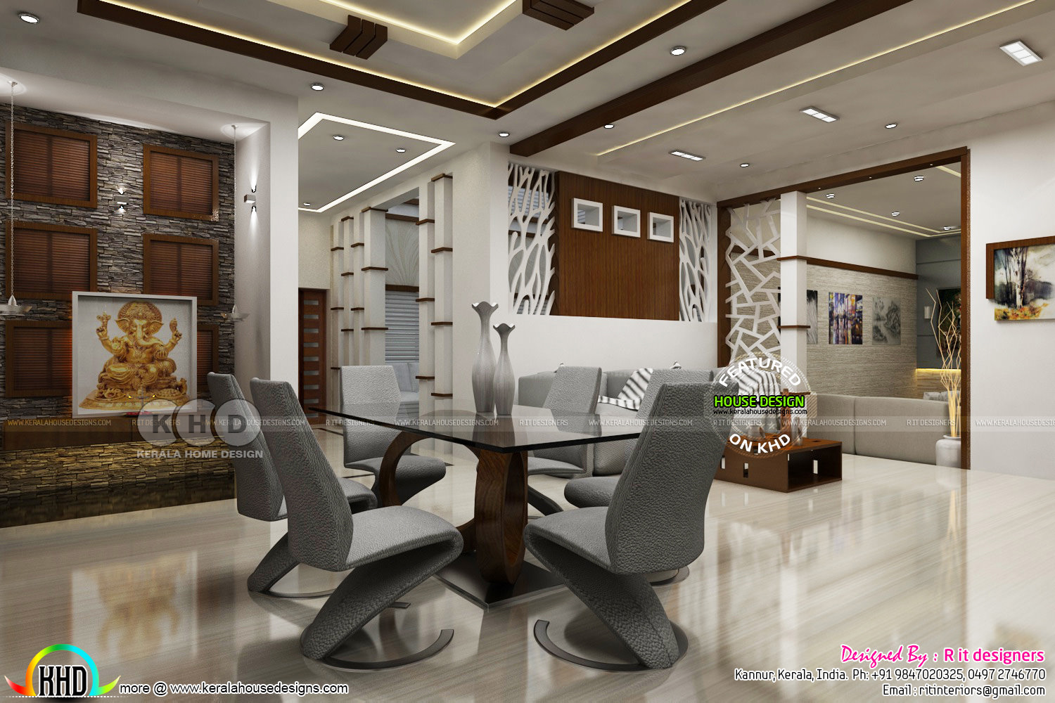 Modern interior design works in Kerala - Kerala Home Design and Floor ...