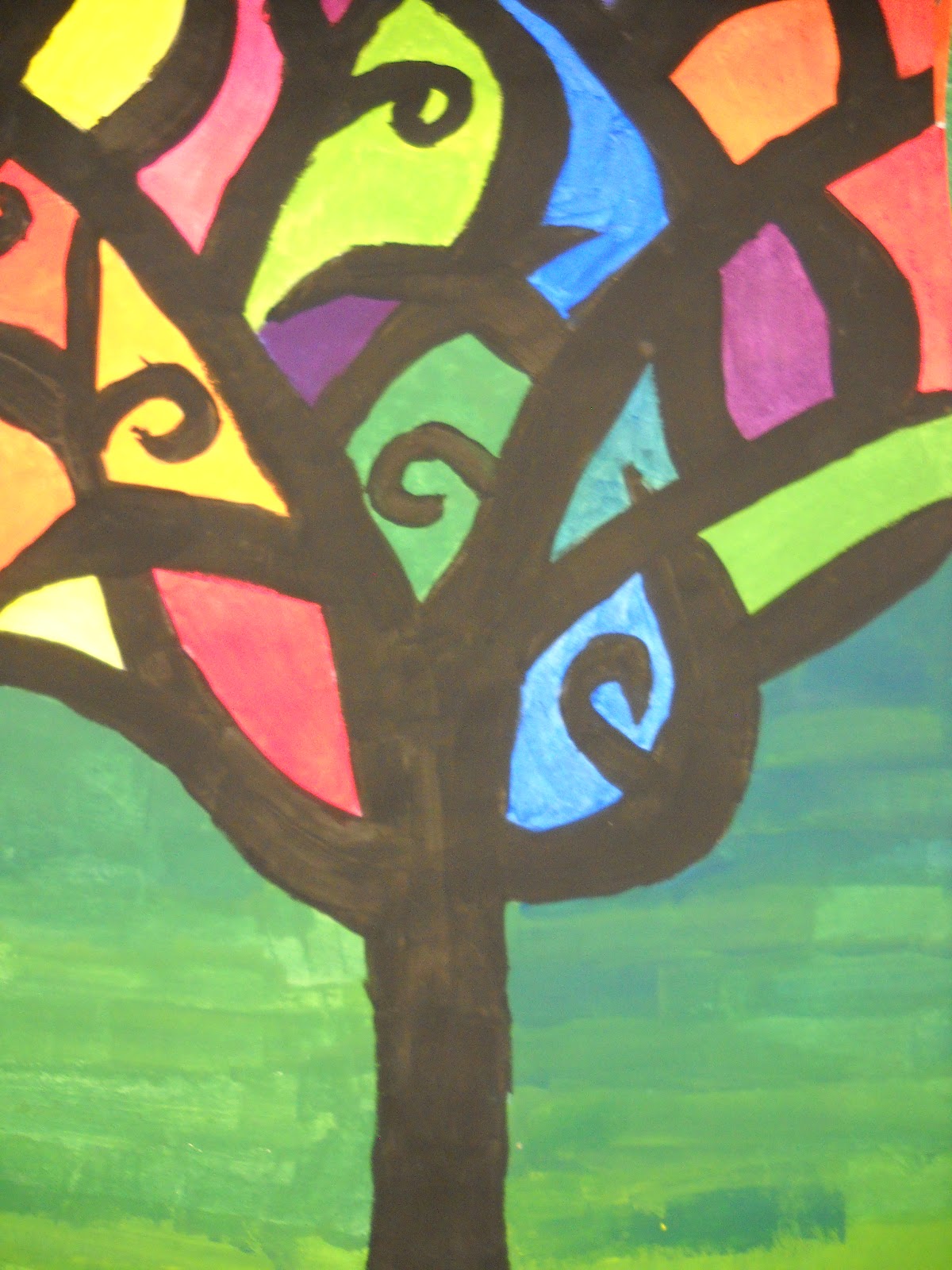 Teach Art and Create: Color Theory Trees
