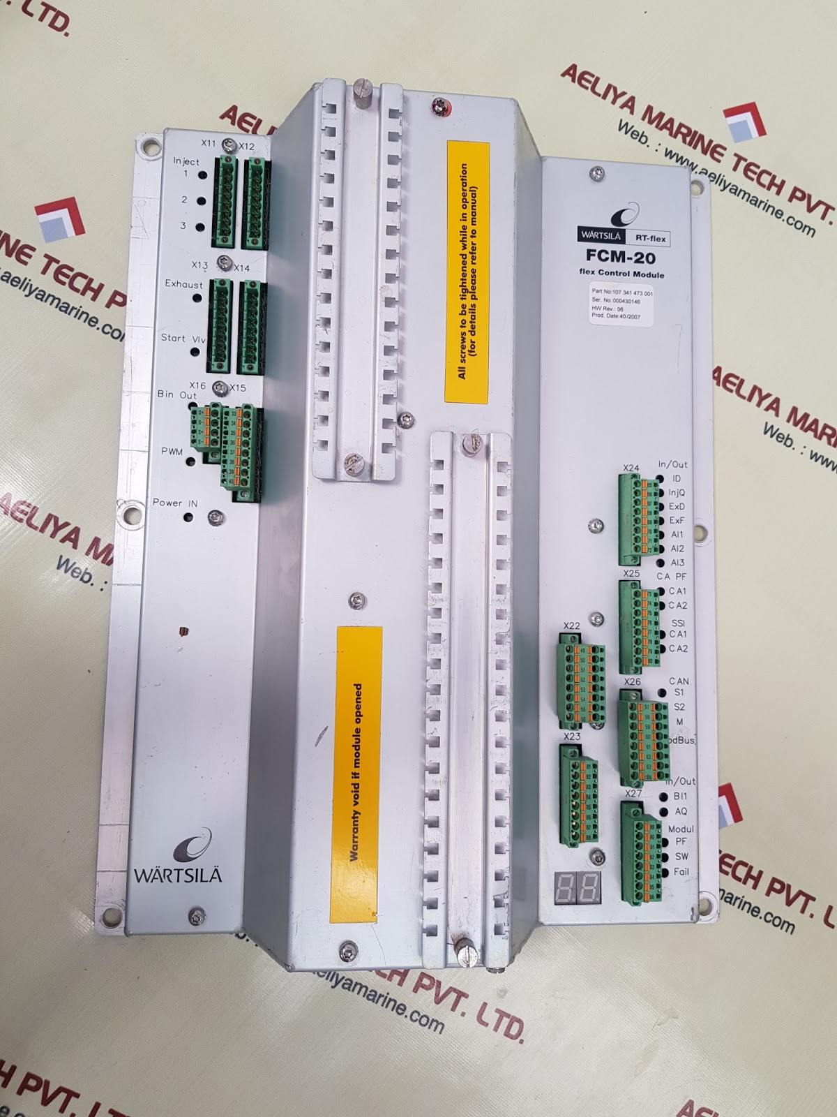 WARTSILA RT-FLEX FCM-20 FLEX CONTROL MODULE - Aeliya Marine