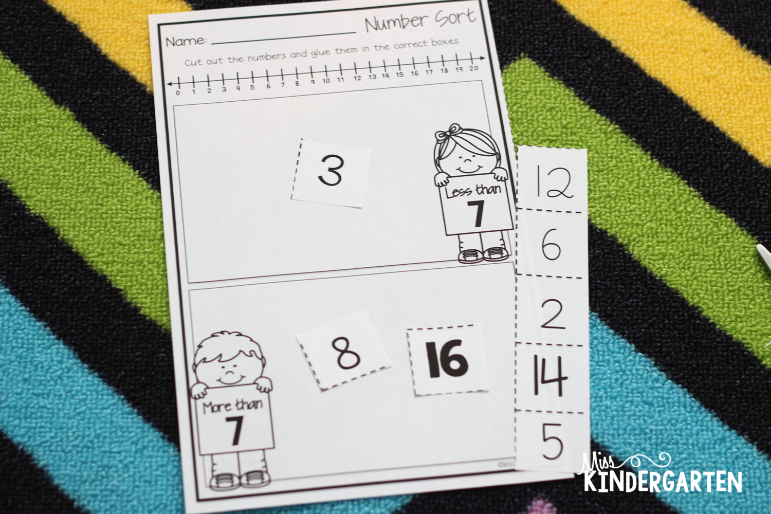 Number Practice in Kindergarten - Miss Kindergarten