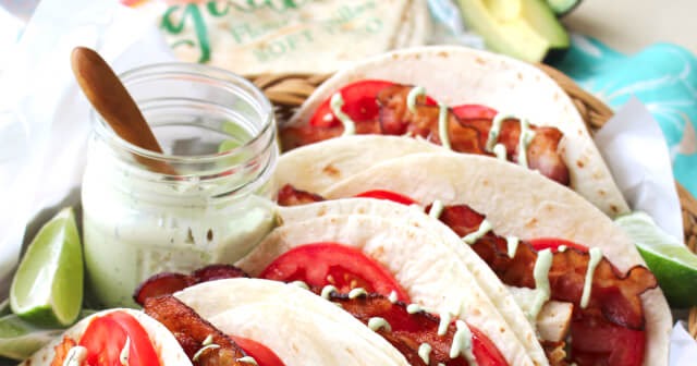 BLT Grilled Chicken Tacos | The Two Bite Club