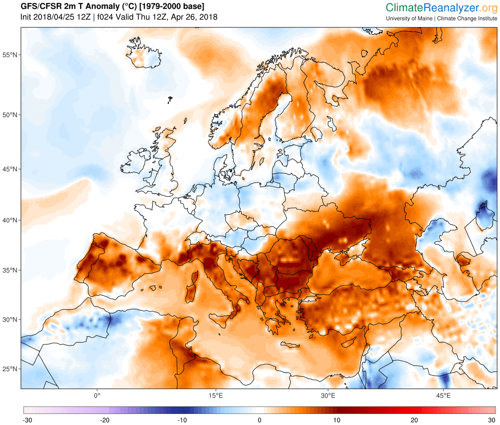 attica weather(η παρατήρηση του καιρού): Θερμοκρασιακές αποκλίσεις