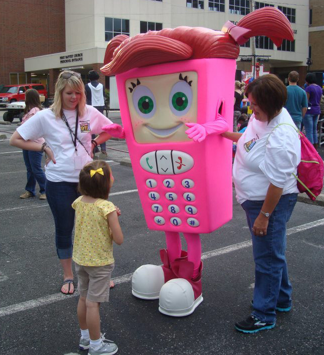 Cell Phone Sally: Mascots and Costume for your Public Education Program
