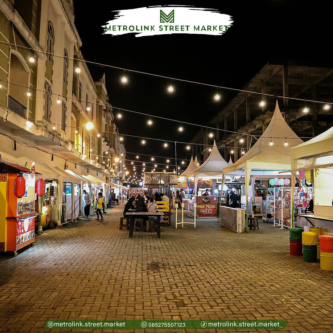 Metrolink Street Market Medan Tempat Nongkrong Asik di Medan - WISATA ALAM
