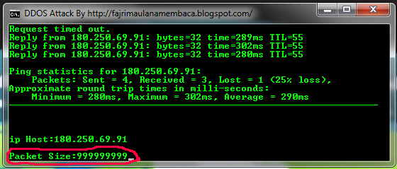 Tehnik DDOS Menggunakan CMD