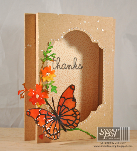 Silver Stamping: Scor-Pal Tutorial - Shadow Box Card