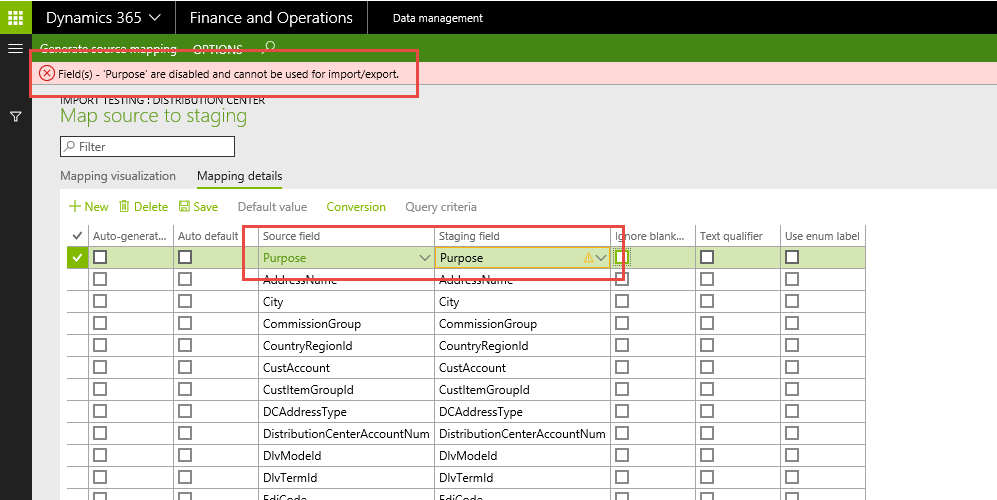 Inside Microsoft Dynamics Ax How To Resolve Error Fields Are Disabled And Cannot Be Used For