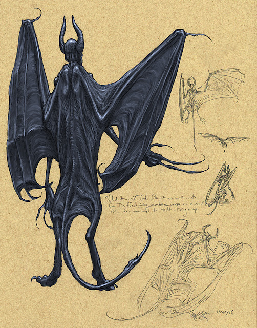 Drawing is Neat: H.P. Lovecraft's Night-gaunt: The Tickling Terror