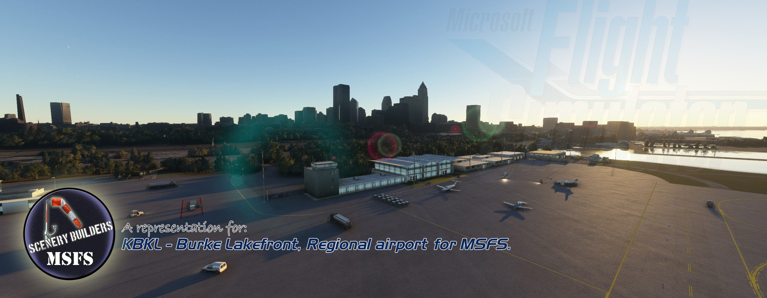 FSX, P3D, MSFS scenerybuilders.: KBKL Burke Lakefront Airport MSFS