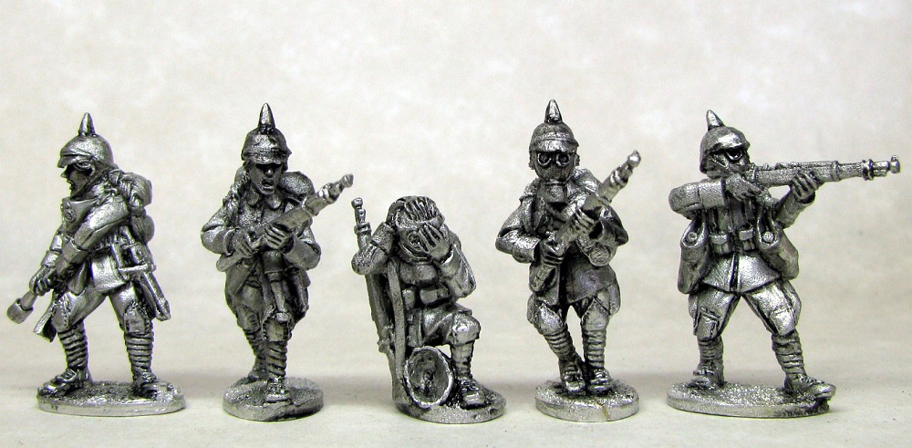 Wargame News and Terrain: Hinterland Miniatures: Trench Raiders with rifles