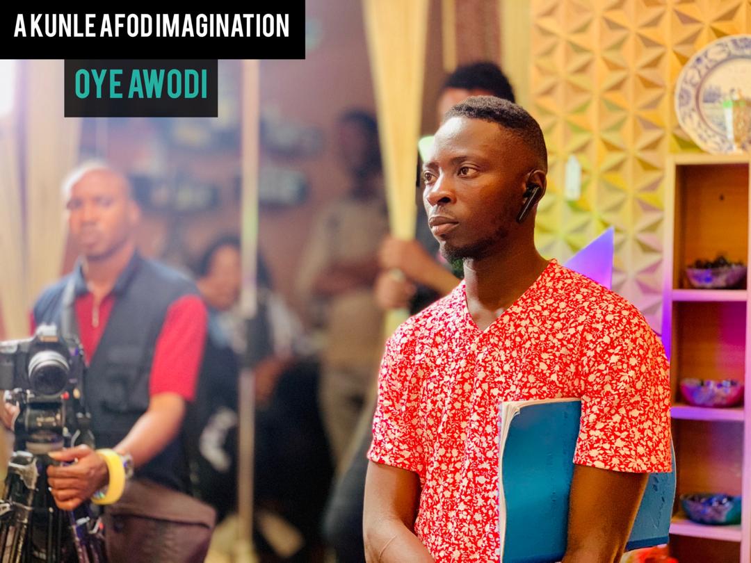 Behind the scene of the movie Oye Awodi by Kunle Afod - 9JARINGOUT