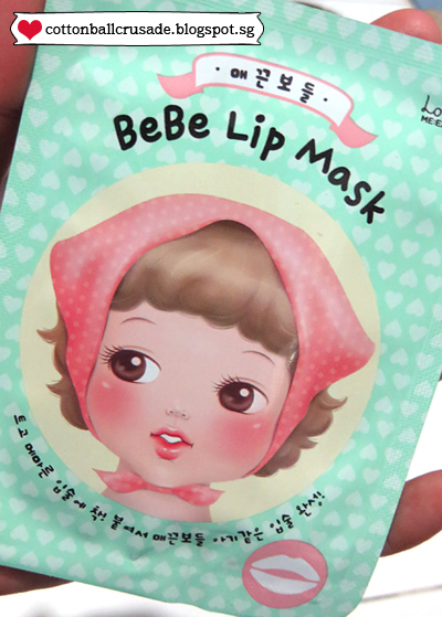 Cottonball Crusade ♫꒰･‿･๑꒱: Show & Tell - BeBe Lip Mask from The Face Shop~
