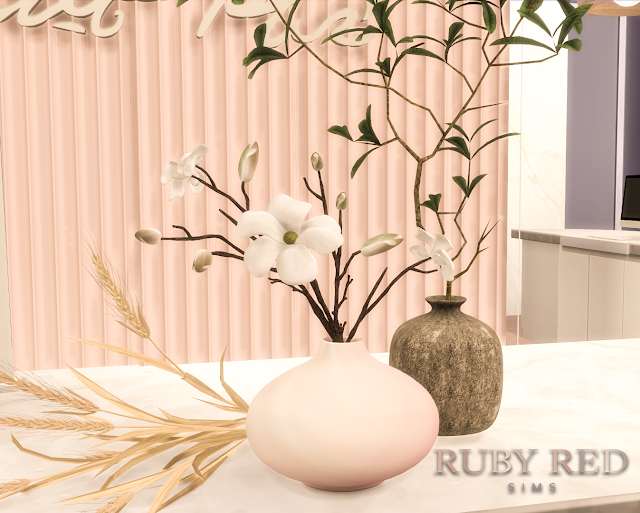 Sims 4 Wellness and Beauty Spa Center CC Set [Ruby Red Sims]