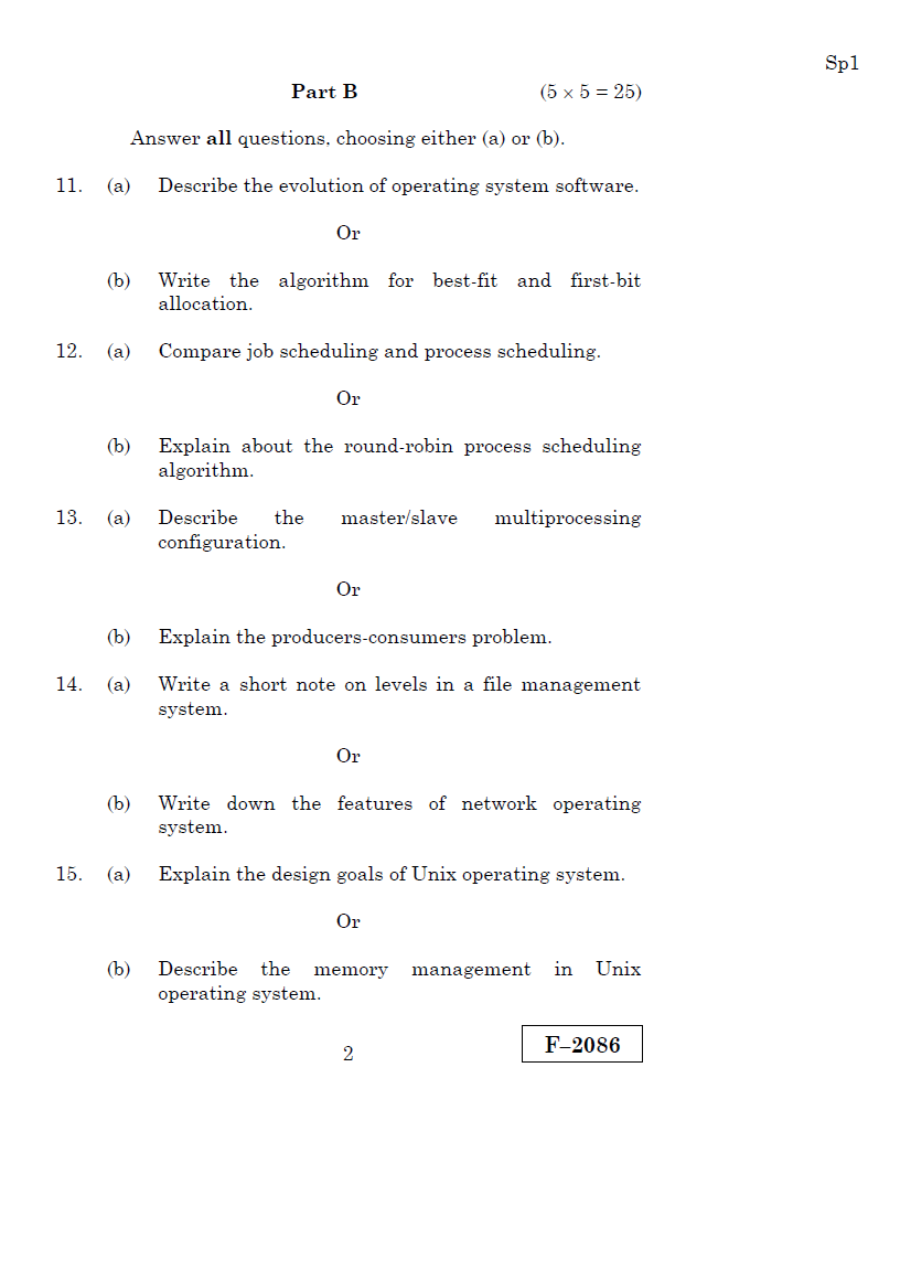 Alagappa University M.Sc.,(CS &IT)- Elective — OPERATING SYSTEM APRIL ... Alagappa University M.Sc.,(CS &IT)- Elective — OPERATING SYSTEM APRIL ...