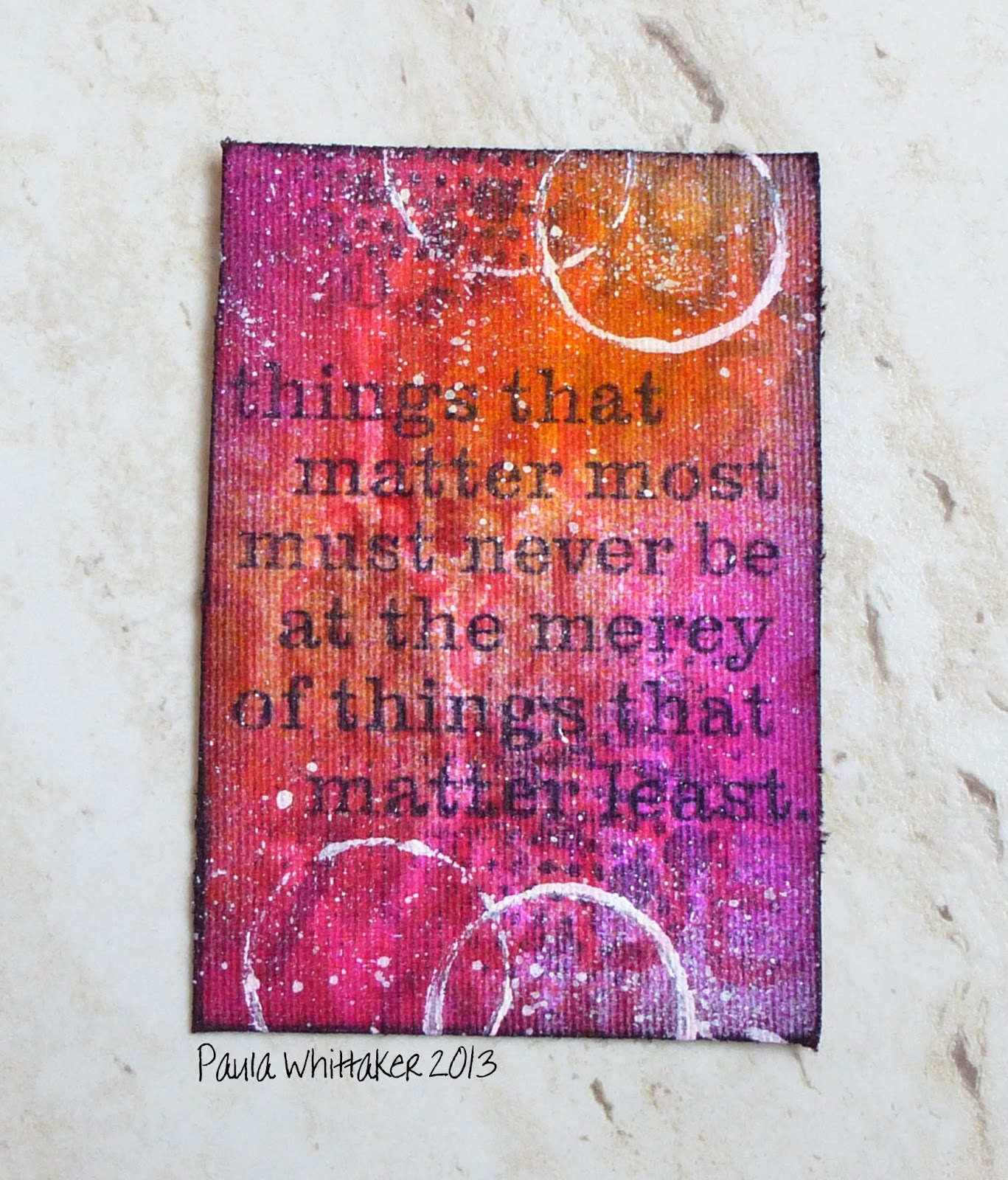 a sprinkle of imagination: Playing with Sticky back Canvas