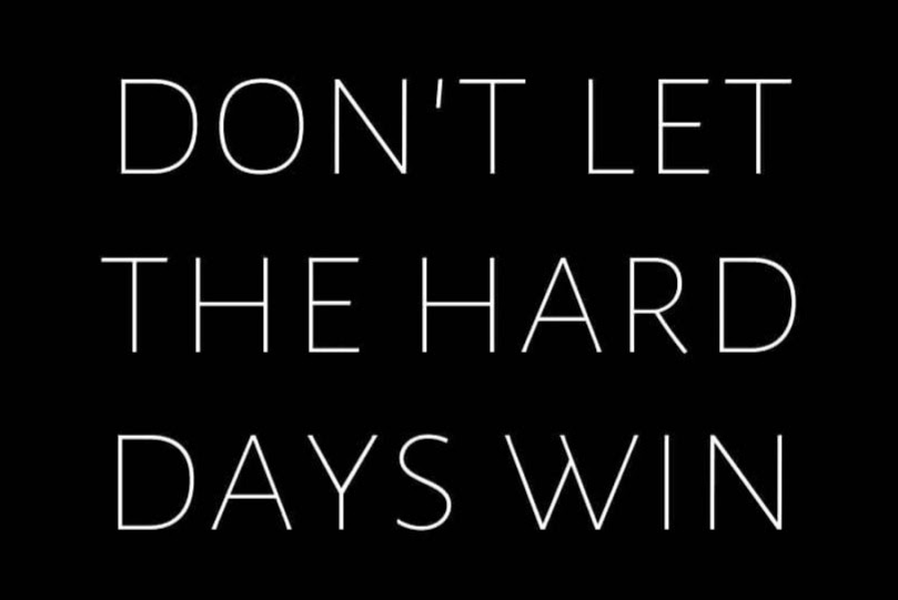 *SPIRIT MATTERS * VIAPINA *: DON'T LET THE HARD DAYS WIN *SPIRIT MATTERS * VIAPINA *: DON'T LET THE HARD DAYS WIN