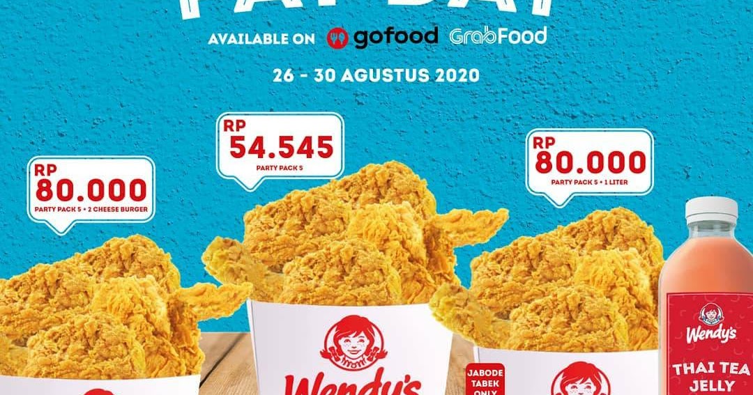 Promo Wendy's Let's Start To Payday 26 - 30 August 2020 | scanharga