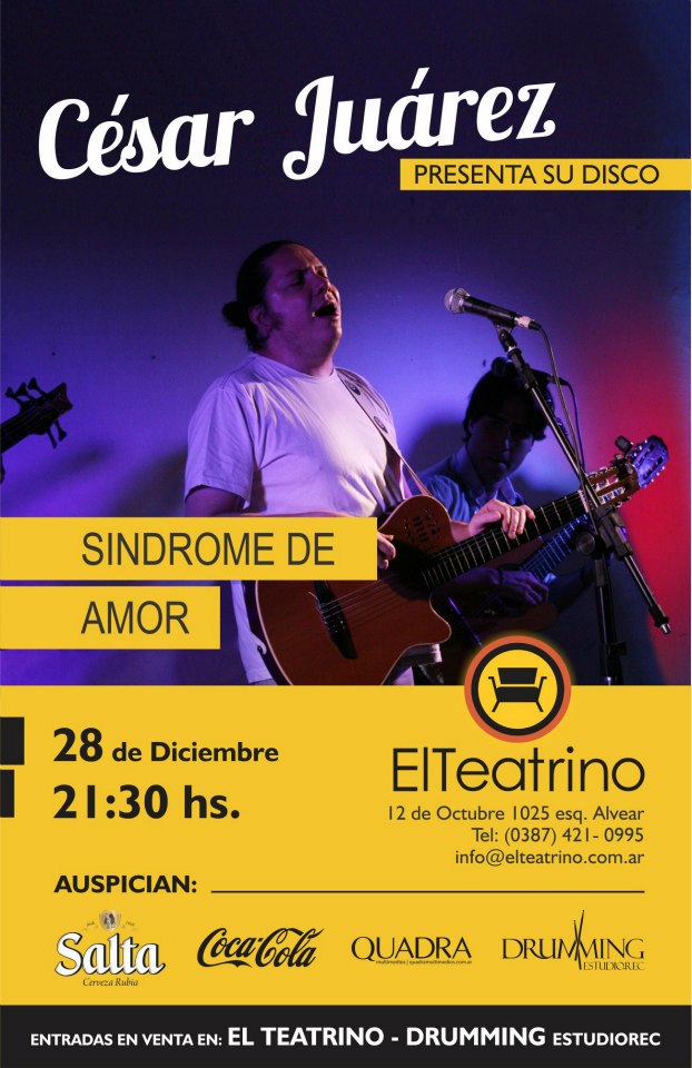 El Mañana de mi Pueblo: Cesar Juarez, presenta su Cd "Sindrome de Amor"