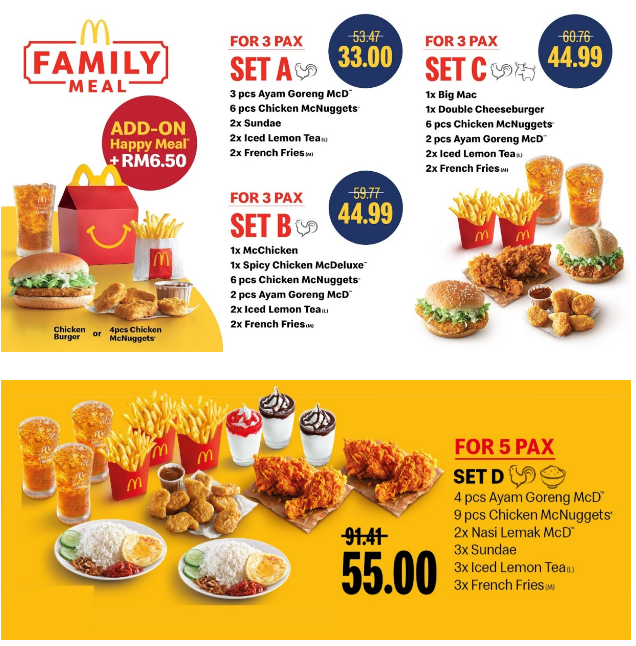 Hanya RM55 Untuk 5 Orang Makan, Boleh La Open Table Di McD!