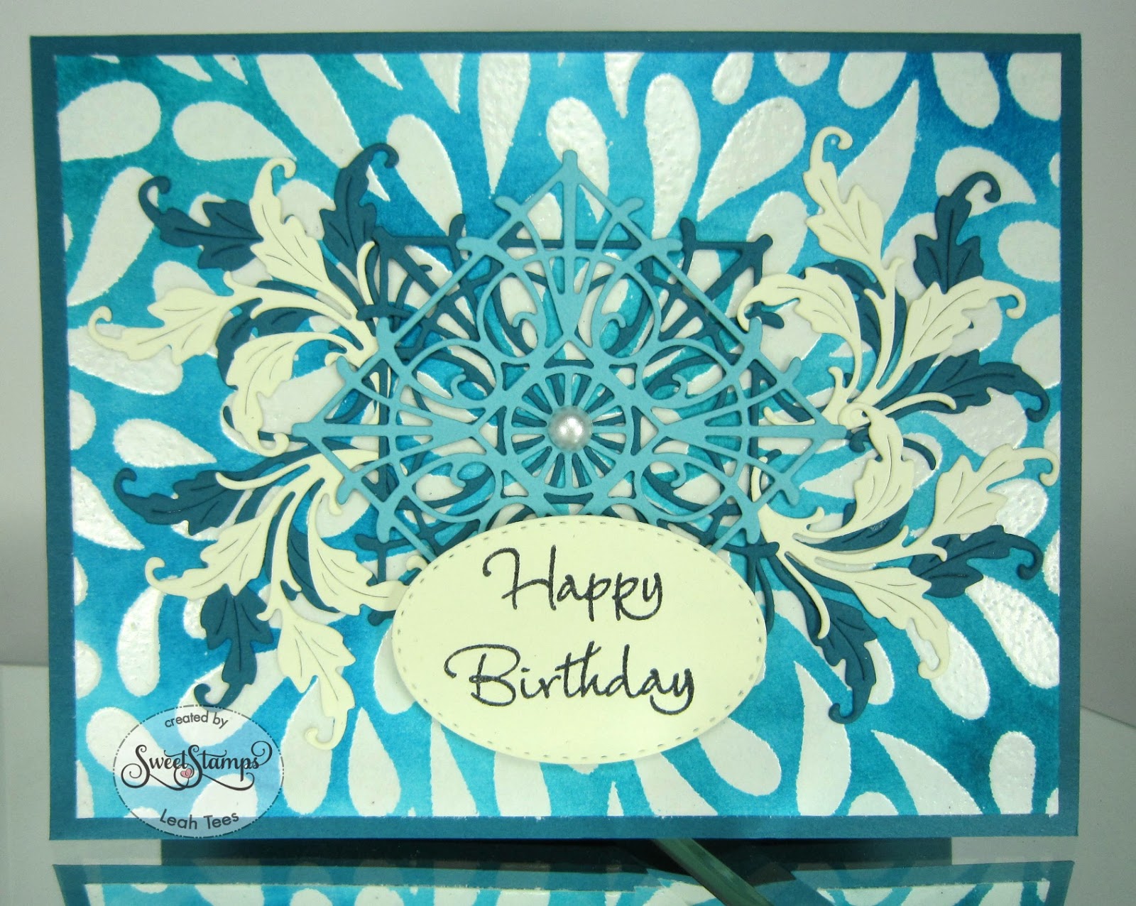 Ode To Paper: An Elegant Blue Birthday with Sweet Stamps LLC