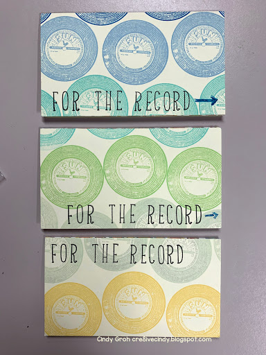 Cre8iveCindy: Deep Red Stamps For the Record Cards