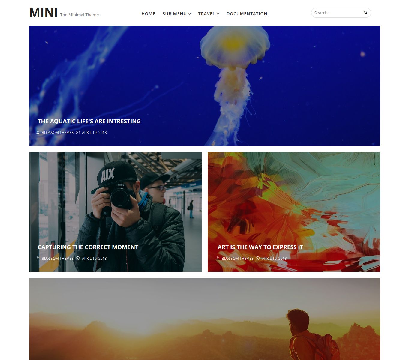 Mini Blogger Theme