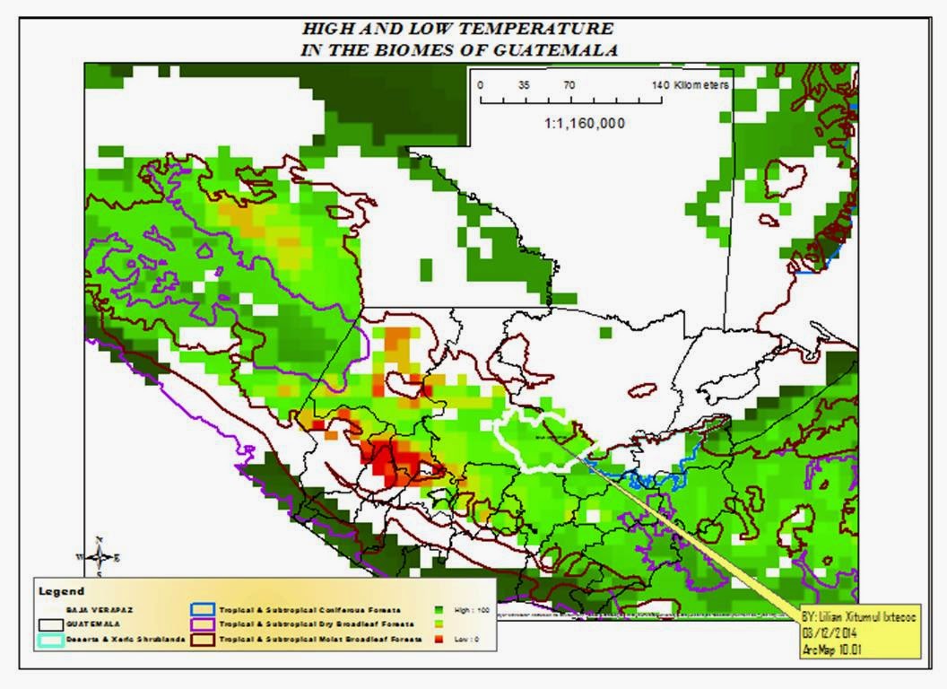 2014, GUATEMALA, Lilian Xitumul Ixtecoc: AVERAGE HIGHT AND LOW TEMPERATURE