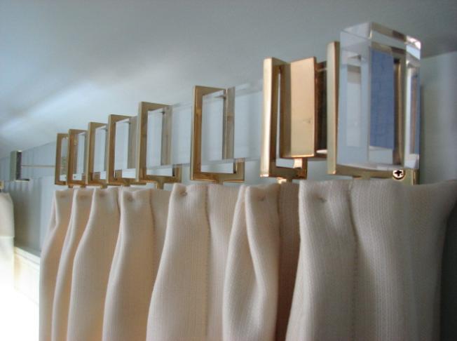 The Modern Sophisticate: Objet D'art: Lucite Curtain Rod with Gold ...