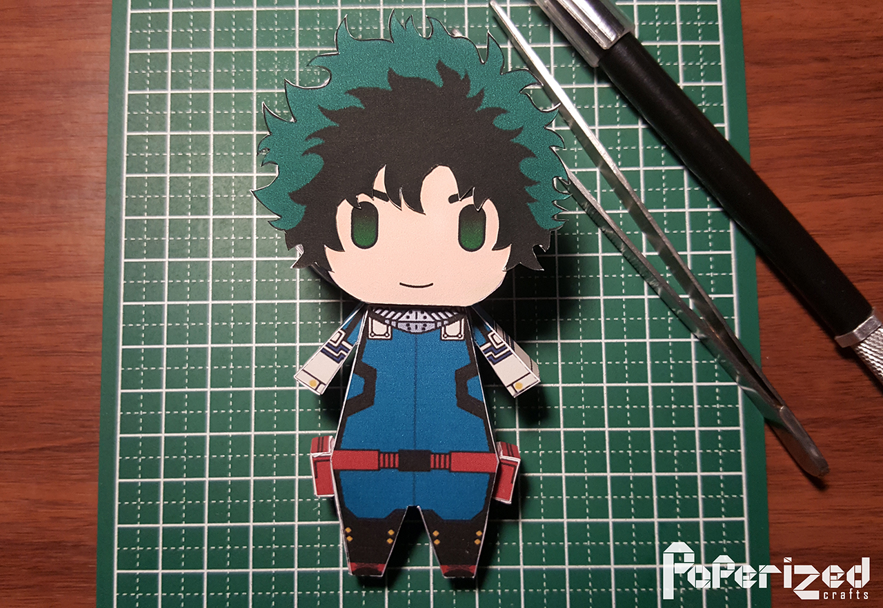 My Hero Academia: Izuku Midoriya Papercraft | Paperized Crafts