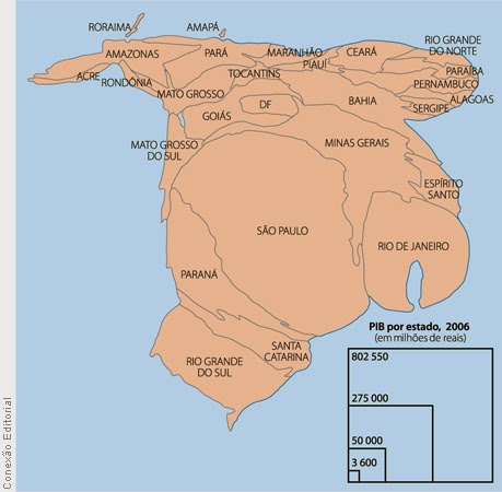 Geografia é Vida: Anamorfoses Geográficas