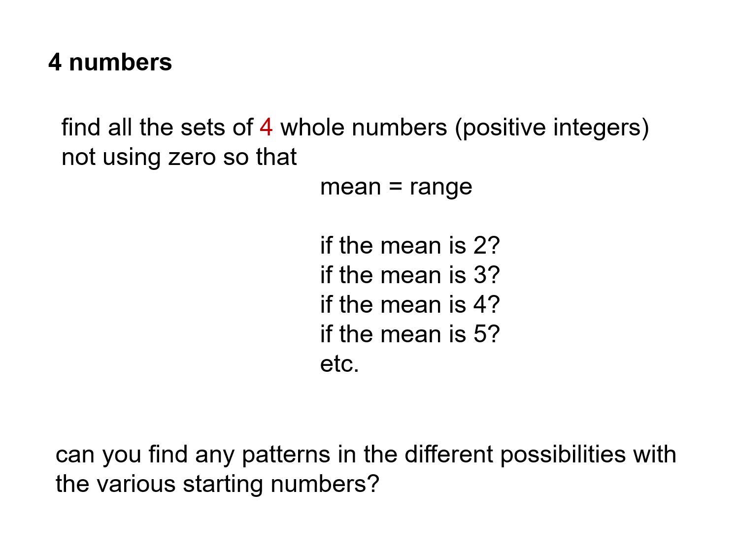 MEDIAN Don Steward mathematics teaching: small data set problems