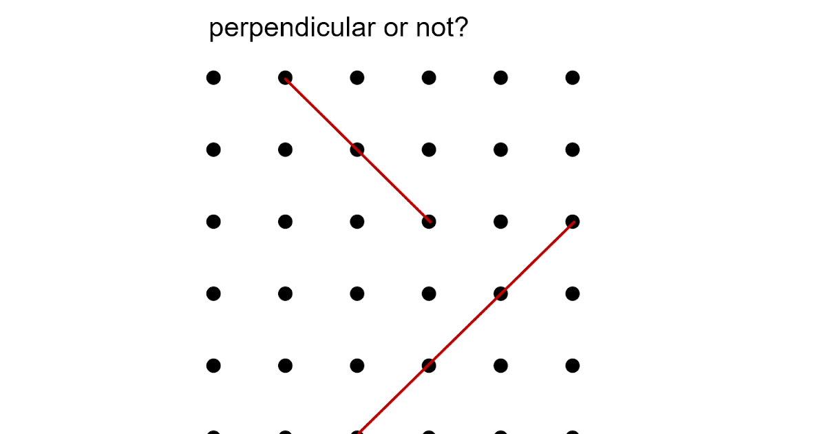 MEDIAN Don Steward mathematics teaching: grid geometry perpendiculars