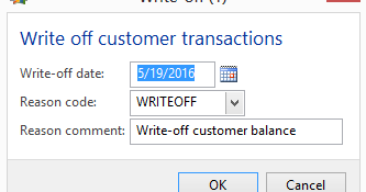 AXAPTAMANIAC: AR Write-off process and settings