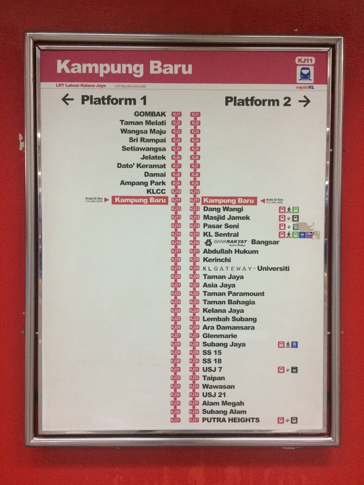 Kuala Lumpur Walk Pics : Kuala Lumpur: LRT Kampung Baru Station
