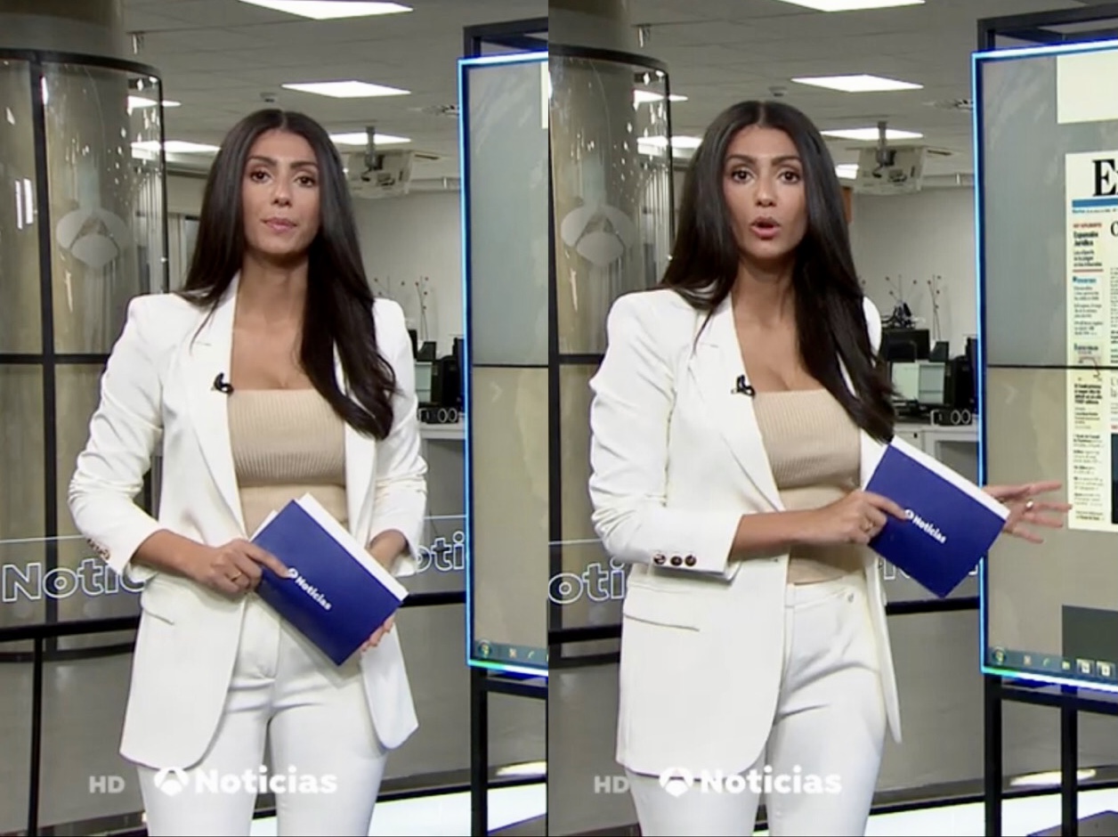 Miss Presentadoras TV: Noor Ben Yessef. A3 Noticias de la Mañana (30/3/21)